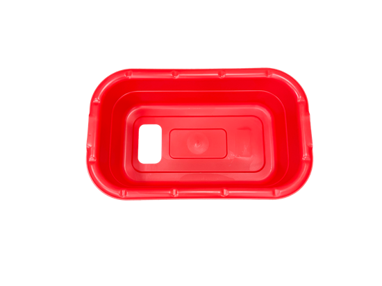 Red plastic lug, B302R. AyrKing LLC